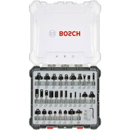 Fräser Set Mixed 30 teilig 6 mm Schaft für Oberfräsen 2607017474 - Bosch
