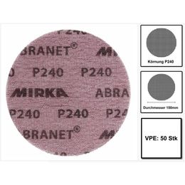 MIRKA ABRANET Schleifscheiben Grip 150mm P240 50 Stk. ( 5424105025 )