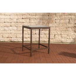 CLP Polyrattan Tisch Alia braun-meliert