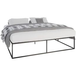 CLP - Metallbett Scala schwarz 200x200x46 cm