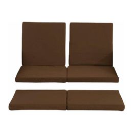 CLP - 3er Kissenbezüge Set Sofa Ancona terrabraun