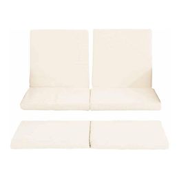 CLP - 3er Kissenbezüge Set Sofa Ancona creme