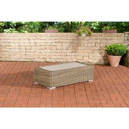 CLP Polyrattan Lounge Tisch Madeira 110 x 60 natura