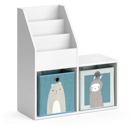 VICCO - Bücherregal Luigi Weiß mini mit Faltboxen