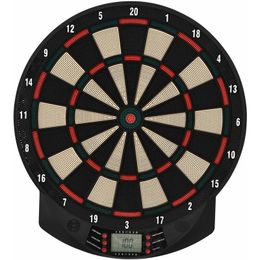 HOMCOM Elektronische Dartscheibe Dartboard Dart-set mit 6 Darts 30 Dartköpfe 26 Spiele und 185 Trefferoptionen für 8 Spieler mehrfarbig 39,5 x 2,2 x 44 cm