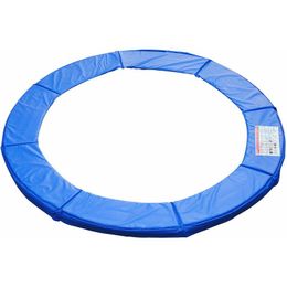 HOMCOM Trampolin Randabdeckung Sicherheitsnetz Wetterplane Leiter 8ft 10ft 12ft 15ft Randabdeckung: Ø 305cm-Blau(Trampolin nicht enthalten) - Blau