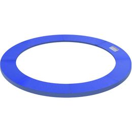 HOMCOM Trampolin Randabdeckung Sicherheitsnetz Wetterplane Leiter 8ft 10ft 12ft 15ft (Randabdeckung: Ø 244cm-Blau) - Blau