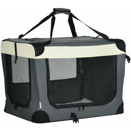 PawHut Hundetasche Transporttasche faltbare Hundebox mit Kissen Hundetragetasche für kleine Hunde Reisetasche Haustierrucksack Outdoor Oxfordstoff