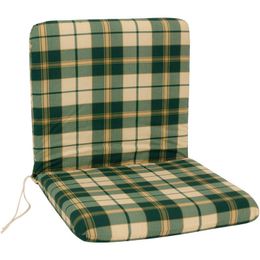 DEGAMO Auflage boston für Sessel, grün/beige kariert - grün/beige kariert
