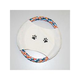 Eyepower - Tierspielzeug Hund Frisbee buntes Tau ca. 20 cm Durchmesser