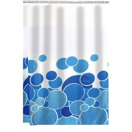 Ridder - Duschvorhang Textil Kani blau 180x200 cm - blau