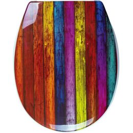 Ridder - WC-Sitz mit Soft-Close Shabby Stripes multicolor - multicolor