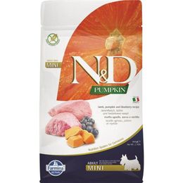 N&d Pumpkin Dog Lamm & Blueberry Adult Mini - Trockenfutter für Hunde - 800 g - Farmina