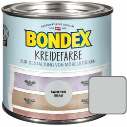 BONDEX - Kreidefarbe 500 ml, sanftes grau Vintagefarbe Möbelfarbe Holzschutzfarbe