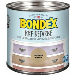 BONDEX - Kreidefarbe 500 ml, warmes braun Vintagefarbe Möbelfarbe Holzschutzfarbe