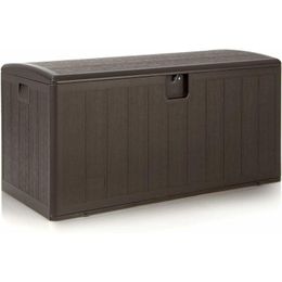 Costway Auflagenbox 400 l, wetterfest, abschließbar, Gartenbox Kissenbox Aufbewahrungsbox für Gartengeräte, Poolzubehör & Kissen, 127,5 x 61,5 x 64 cm