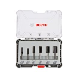 Professional 6 tlg Nutfräser Set 6mm Schaft (2607017465) - Bosch