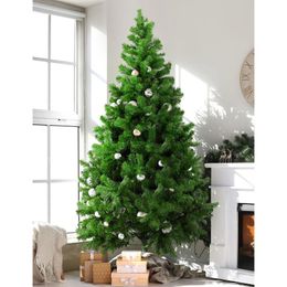 Weihnachtsbaum Riccardo, extra dicker Kunstbaum, Baum in echter PVC-Optik, 554 Äste, Höhe 180 cm - Dmora