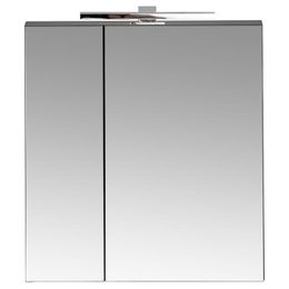 Lomadox - Spiegelschrank 60cm, LED-Beleuchtung, matt schwarz PUEBLA-56-BLACK - schwarz