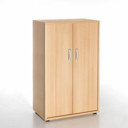 Lomadox Aktenschrank TYP1900 Samerberg-Buche, 3OH, Drehtüren, H=110cm - braun