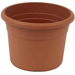 siena GARDEN Topf cilindro ø 40 x 26 cm, terracotta Rundes Kunststoffgefäß mit Bodenlöchern