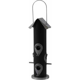 siena GARDEN - Vogelfuttersäule Black Line für Mischfutter, 35cm