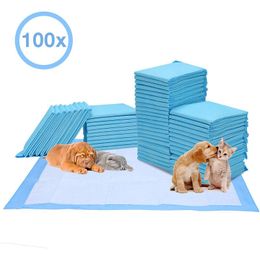 HENGDA 100 Stück Welpenunterlage Hunde-Pads Training Pads saugstark Welpentoilett Katzen Hundeklo