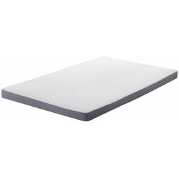Beliani Foam Schaumstoffmatratze Grau mit Weiß 90 x 200 cm Kindermatratze Medium Härtegrad - Grau