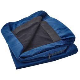 Beliani Sofabezug Blau für 2-Sitzer Bernes Samtstoff Pflegeleicht Klassisch Wohzimmer Salon Modernes Design - Blau