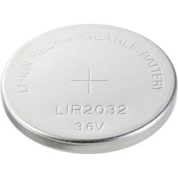 LIR2032 Knopfzellen-Akku lir 2032 Lithium 45 mAh 3.6 v 1 St. - Voltcraft