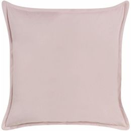 Beliani - Dekokissen Rosa Samtbezug mit Polyester-Füllung Beise 60x60 cm Einfarbig Modern Accessories Wohn- u. Schlafzimmer Flur Diele