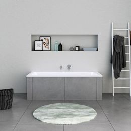 DuraPecos Rechteck-Badewanne mit einer Rückenschräge, für Einbau, Weiß aus Sanitäracryl – 160 x 70 cm - Duravit