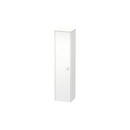 Duravit Brioso Hochschrank 177,0x42,0x36,0 cm, 1 Tür, Anschlag links, 1 Holzfachboden, 3 Glasfachböden, Farbe (Front/Korpus): Weiß Matt Dekor, Griff Weiß