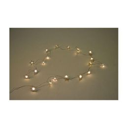 Lichterkette 20 LEDs Weihnachtsdeko Stern Blüte Hochzeit Leuchtdeko Batterie - BURI