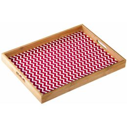 BURI - Tablett aus Bambus Küchentablett Holztablett Tischdekoration Serviertablett neu