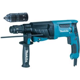 Makita - Bohrhammer HR2630T 800 w SDS-Plus 26 mm 2,4 j 1.200 U/min Bohren, Schlagbohren und Meißeln mit Schnellspannbohrfutter