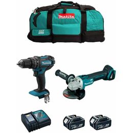 Kit MK205 (DHP482 + DGA504 + 2 x 5,0 Ah + DC18RC + LXT600) - Makita