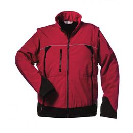 Elysee - omega Softshell-Jacke mit abnehmbaren Ärmeln ® Rot/Schwarz, Gr.L
