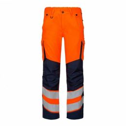 Engel - Warnschutzhose Safety Light Damen 2543-319-10165 Gr. 38 orange/Blue ink