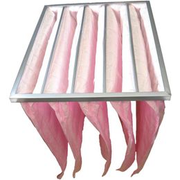 Taschenfilter für Klima- und Lüftungsanlagen - Filter F7, 49 x 59,2 x 60 cm, Rosa - vhbw
