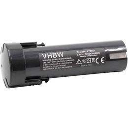 vhbw - 10x Akku kompatibel mit Panasonic EY3652, EY3652DA, EY3652DR, EY503B, EY503BY, EY6220 Elektrowerkzeug (3300mAh NiMH 2,4V)