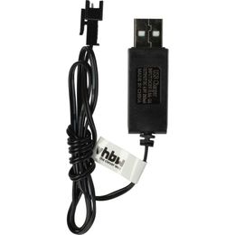 USB-Ladekabel für RC-Akkus mit SM-2P-Anschluss, RC-Modellbau Akkupacks - 60 cm 4,8 v - vhbw