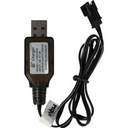 USB-Ladekabel für RC-Akkus mit SM-3P-Anschluss, RC-Modellbau Akkupacks - 60 cm 6,4 v - vhbw
