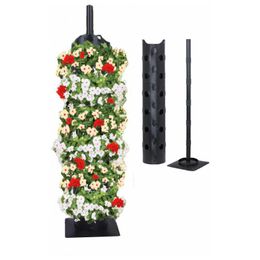Spetebo - Pflanzenturm für bis zu 30 Pflanzen - 85 cm - Pflanz Säule Blumen Turm Outdoor
