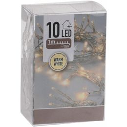 Spetebo Lichterkette mit 10 led in warm weiß - 100 cm - Weihnachts Tischlichterkette Deko Innen Beleuchtung