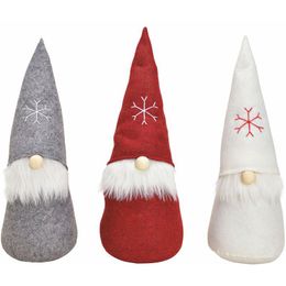 Spetebo - Wichtel xxl 3er Set - 50 cm - Deko Weihnachtszeit Weihnachten Weihnachtsdeko