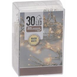 Spetebo Lichterkette mit 30 led in warm weiß - 300 cm - Weihnachts Tischlichterkette Deko Innen Beleuchtung