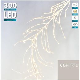 Spetebo LED Lichterzweig warmweiß mit 300 LEDs ca. 180 cm Trauerweide Weihnachtsdeko