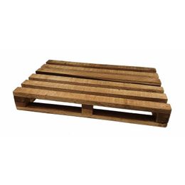 Spetebo Deko Tablett Palette aus Holz - Tischdeko für Innen Serviertablett Gläsertablett