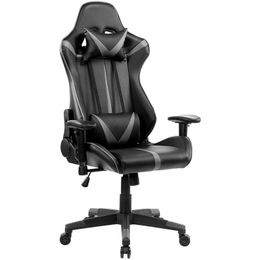 WOLTU - Racing Stuhl Gaming Stuhl Bürostuhl Schreibtischstuhl Sportsitz mit Armlehne, mit Kopfstütze und Lendenkissen, höhenverstellbar, dick